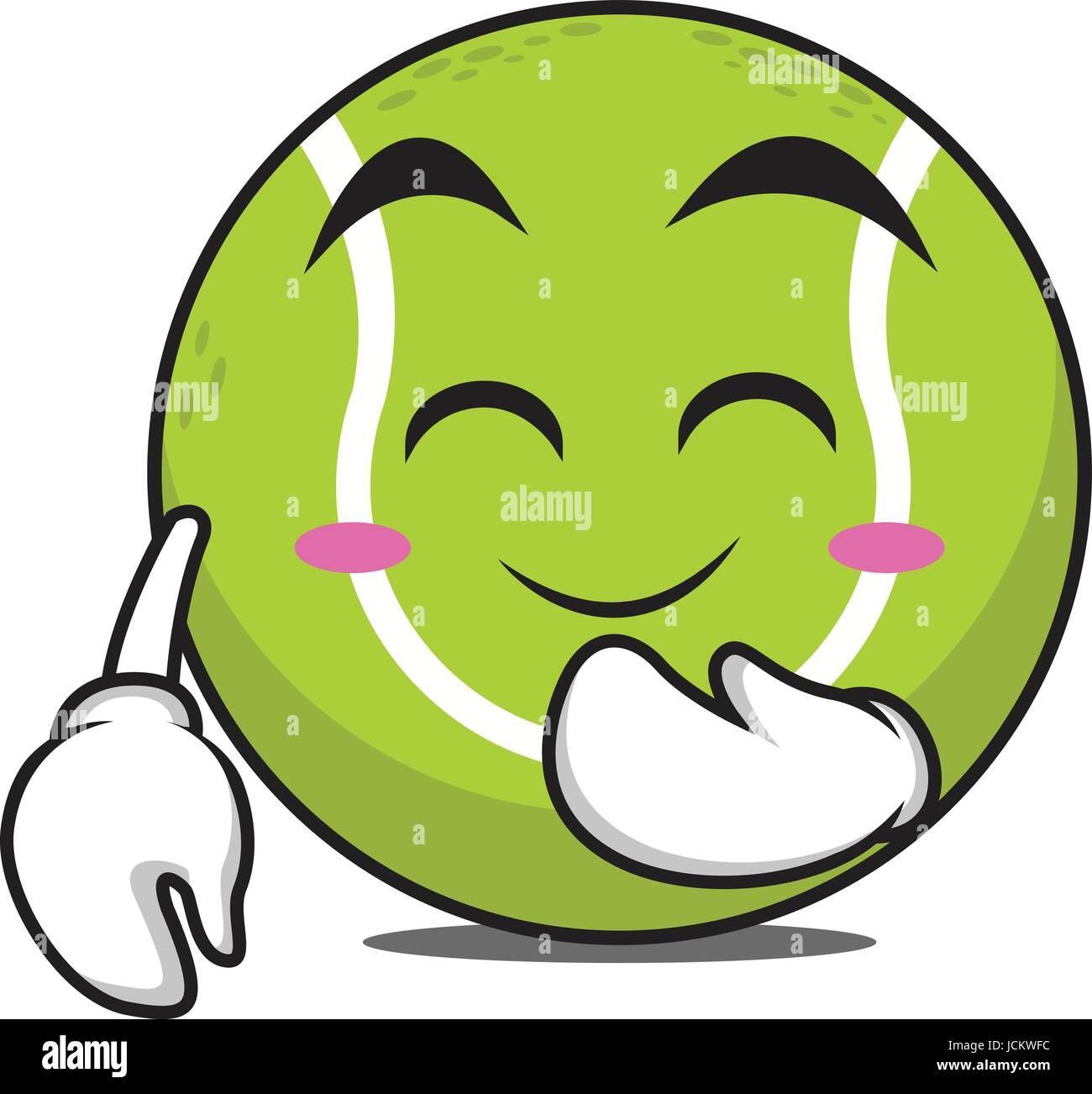 Tennis ball smile face Stock Vector Images - Alamy