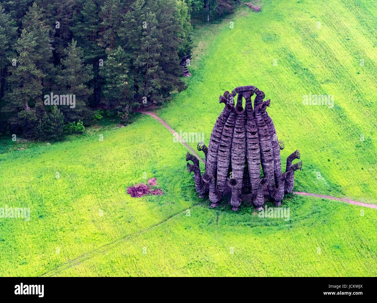 Russia. Nikola-Lenivets art park is located 200 kilometers away from ...