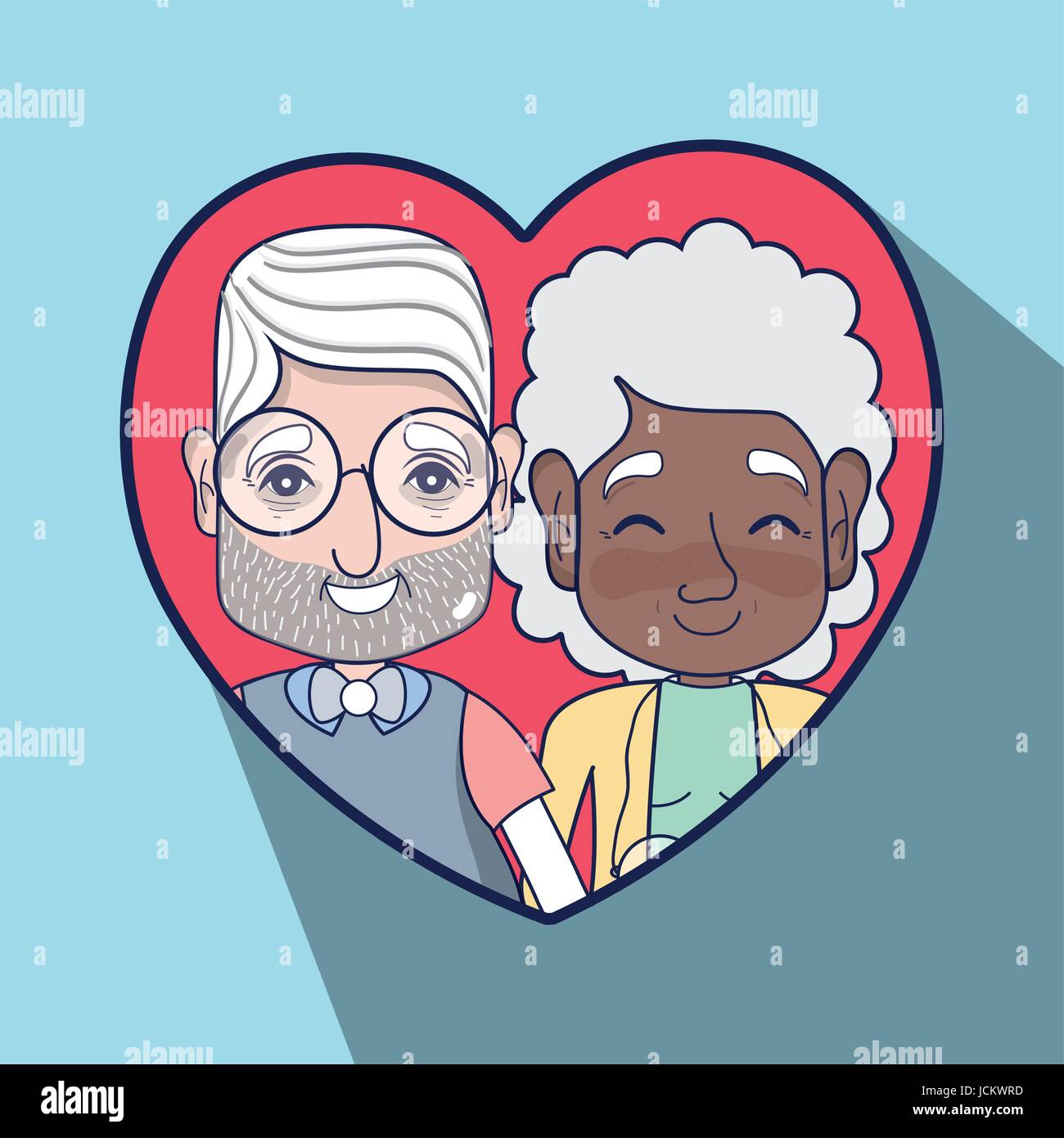 Elderly lady heart Stock Vector Images - Alamy