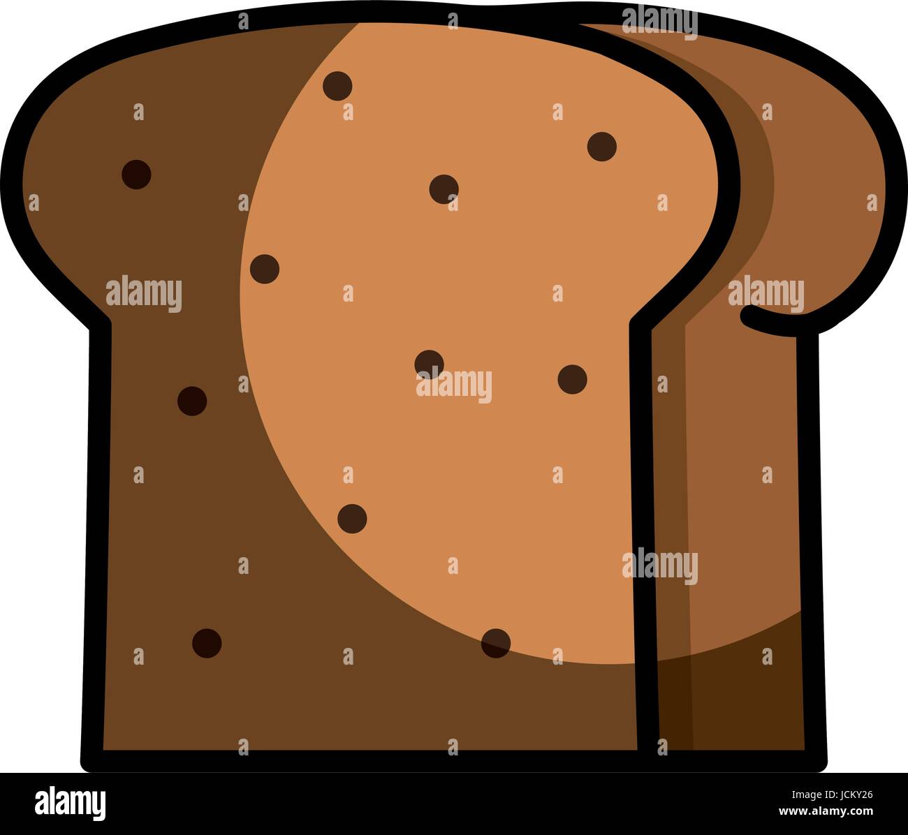 delicious slice bread bakery food Stock Vector Image & Art - Alamy