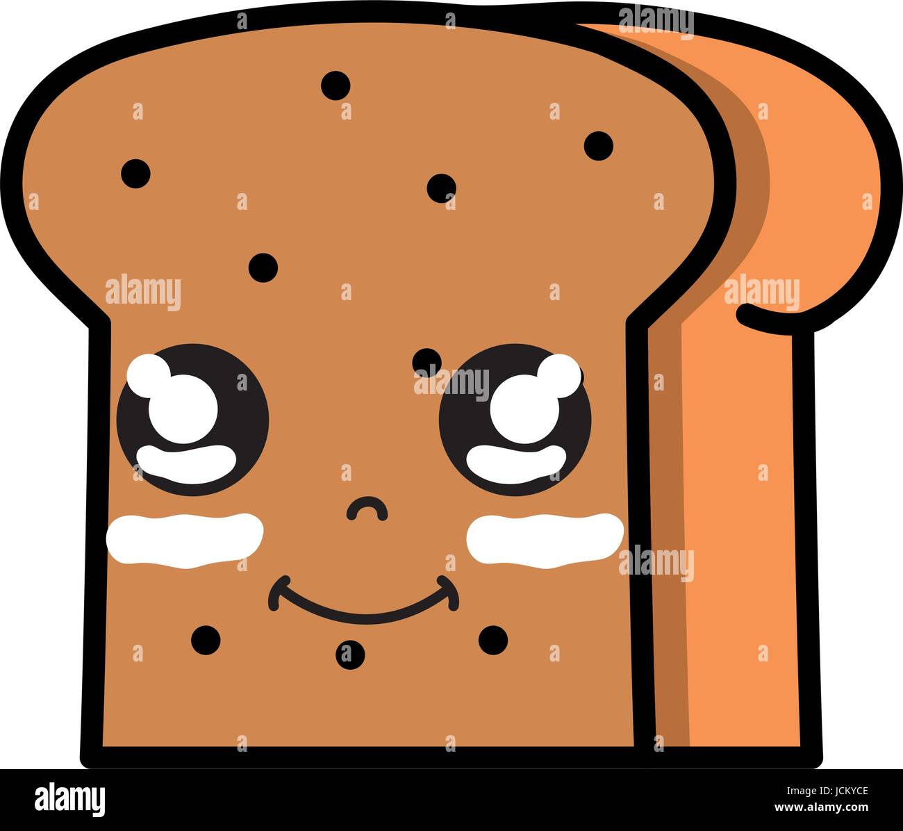 Kawaii cute happy slice bread hi-res stock photography and images - Alamy