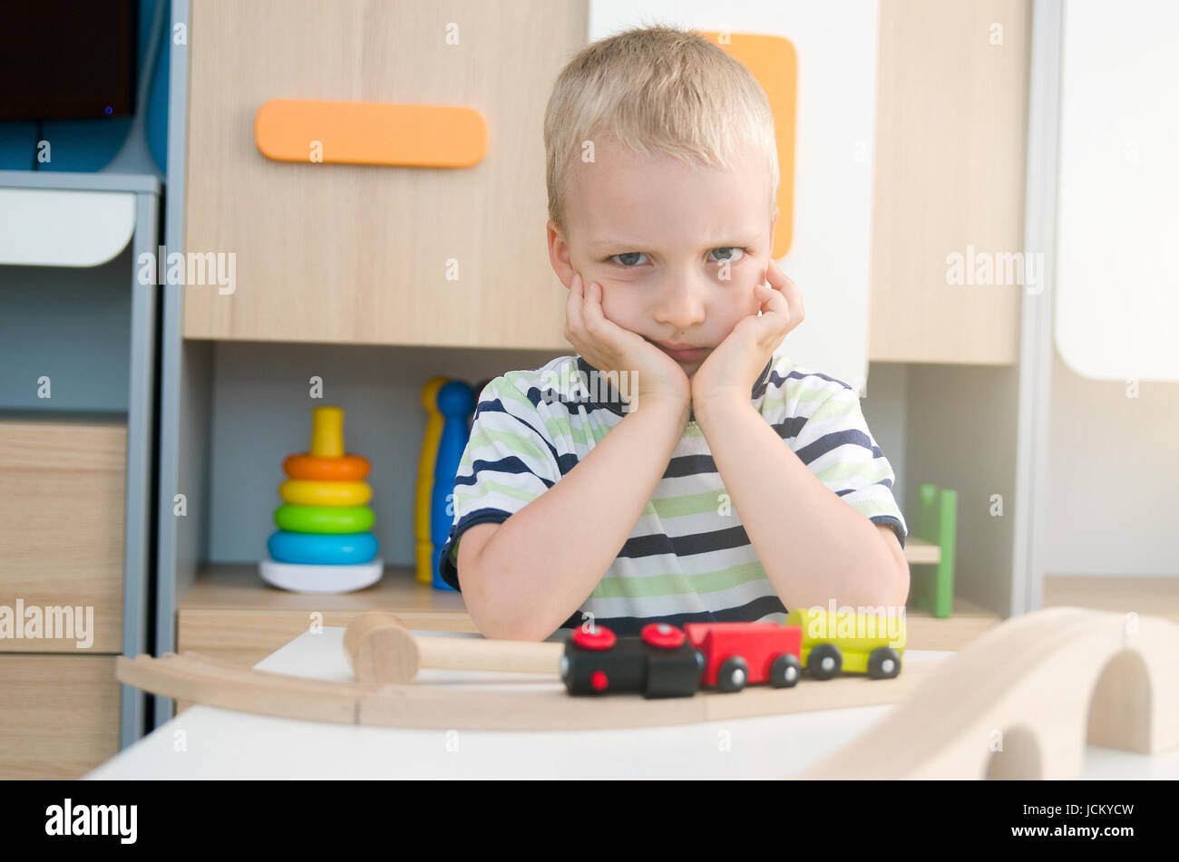 Child at school unhappy hi-res stock photography and images - Alamy