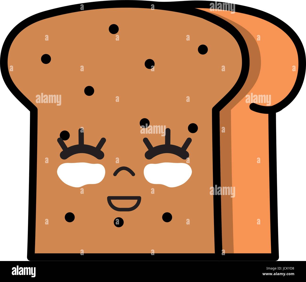Kawaii cute happy slice bread hi-res stock photography and images - Alamy