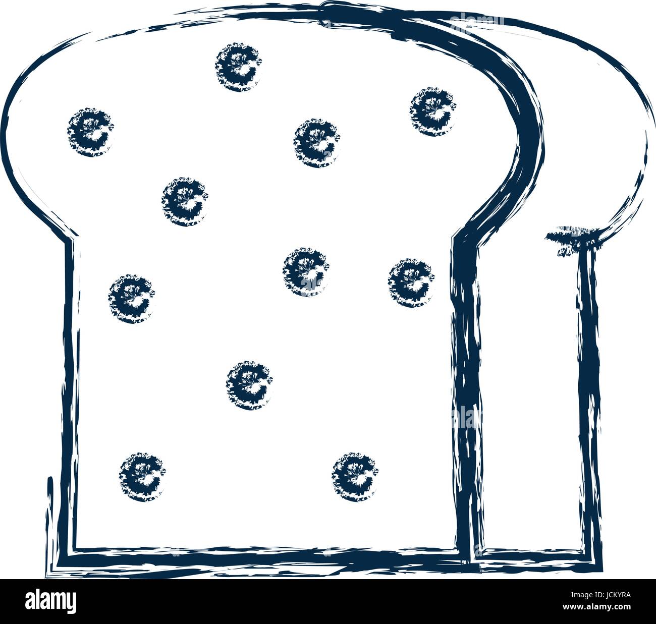 figure delicious slice bread bakery food Stock Vector Image & Art - Alamy