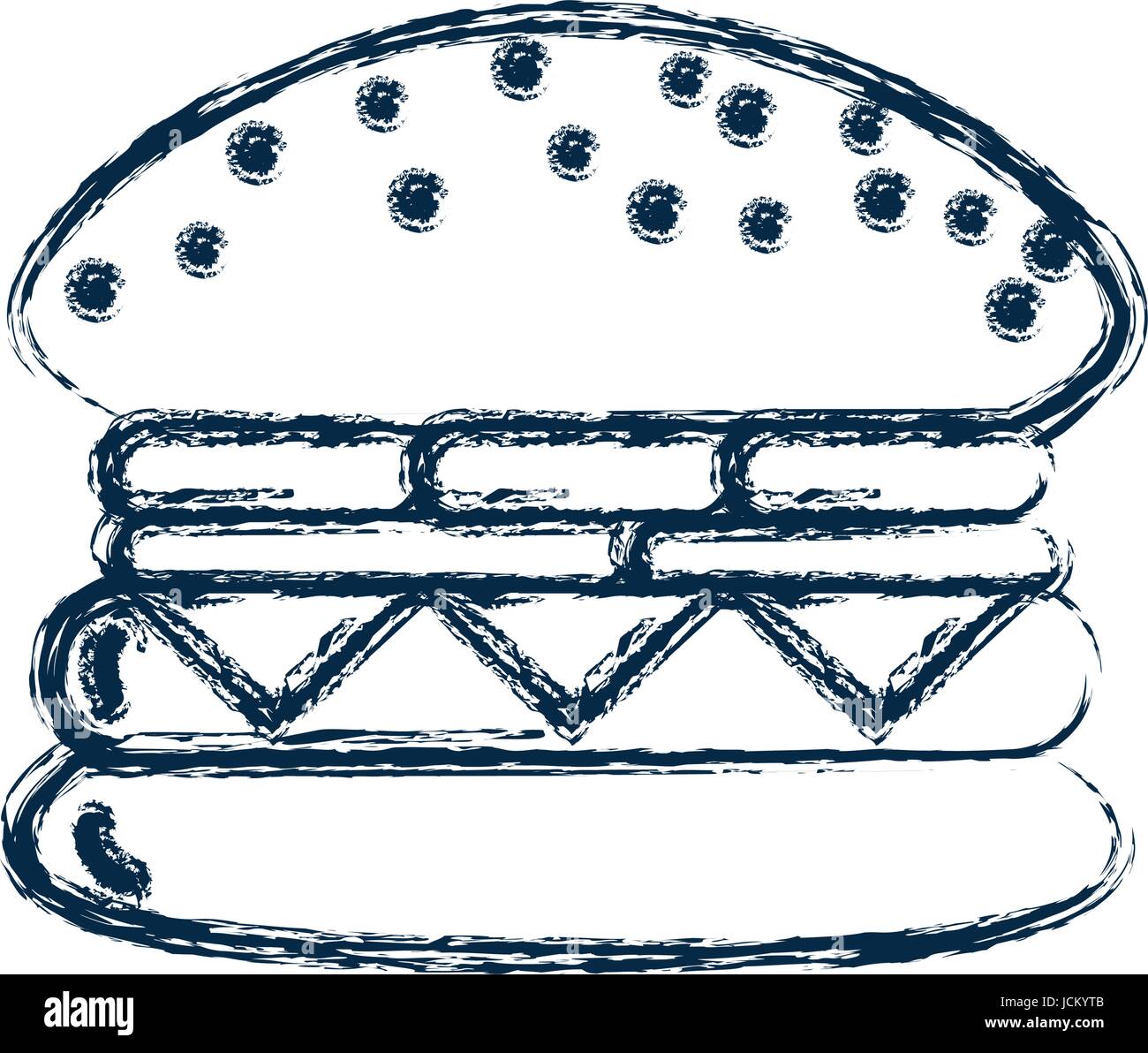 figure tasty and fresh hamburger fast food Stock Vector Image & Art - Alamy
