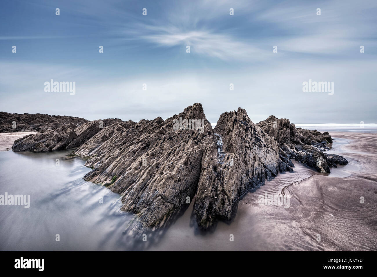 Barricane Beach, Woolacombe, North Devon, England, UK Stock Photo - Alamy