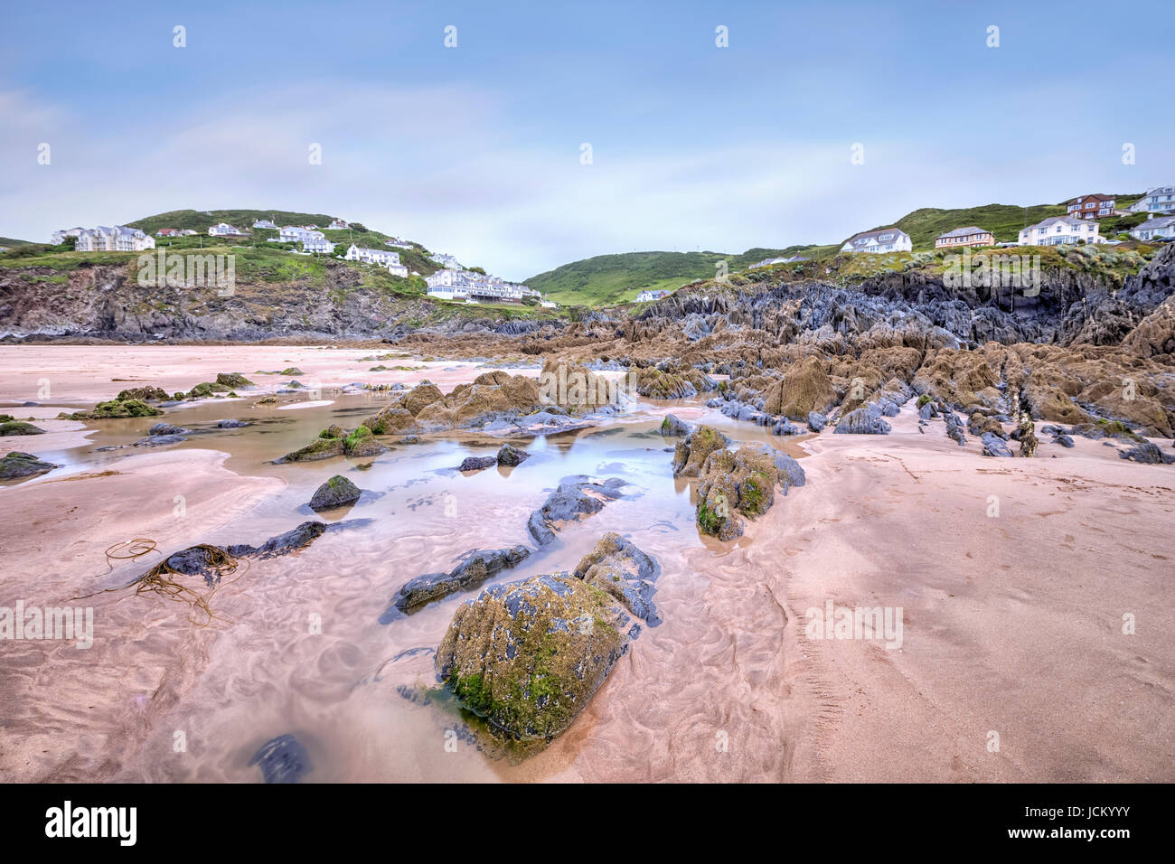 Barricane Beach, Woolacombe, North Devon, England, UK Stock Photo - Alamy