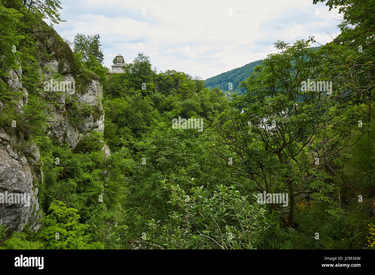 Orthodox church on a mountain in the forest Stock Photo - Alamy