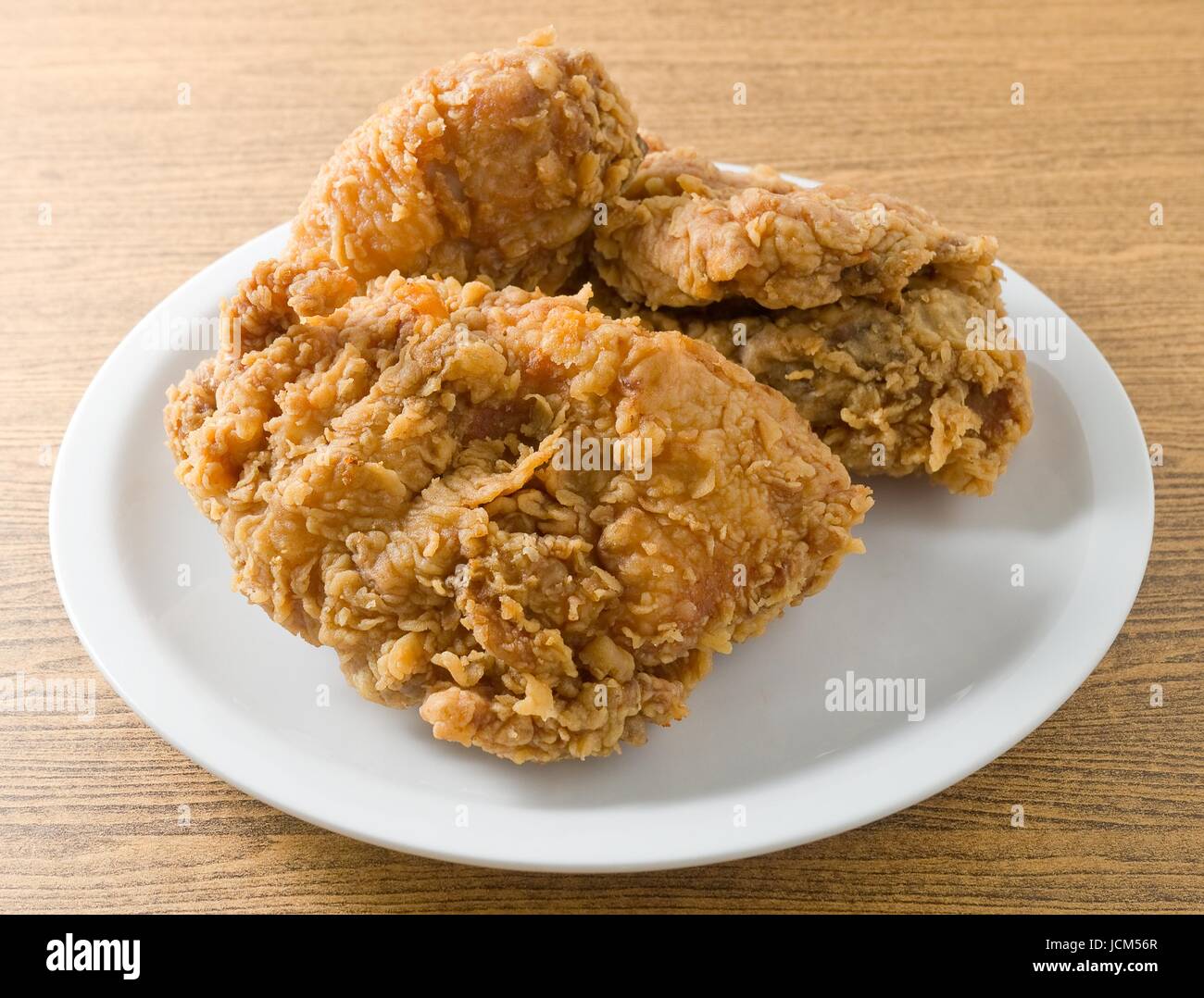 Cuisine and Food, Close Up of Delicious Crispy Fried Chicken on Brown ...