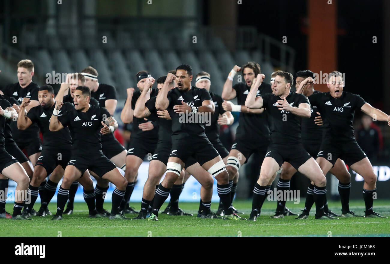 New Zealand perform the Haka before the June International Test match ...