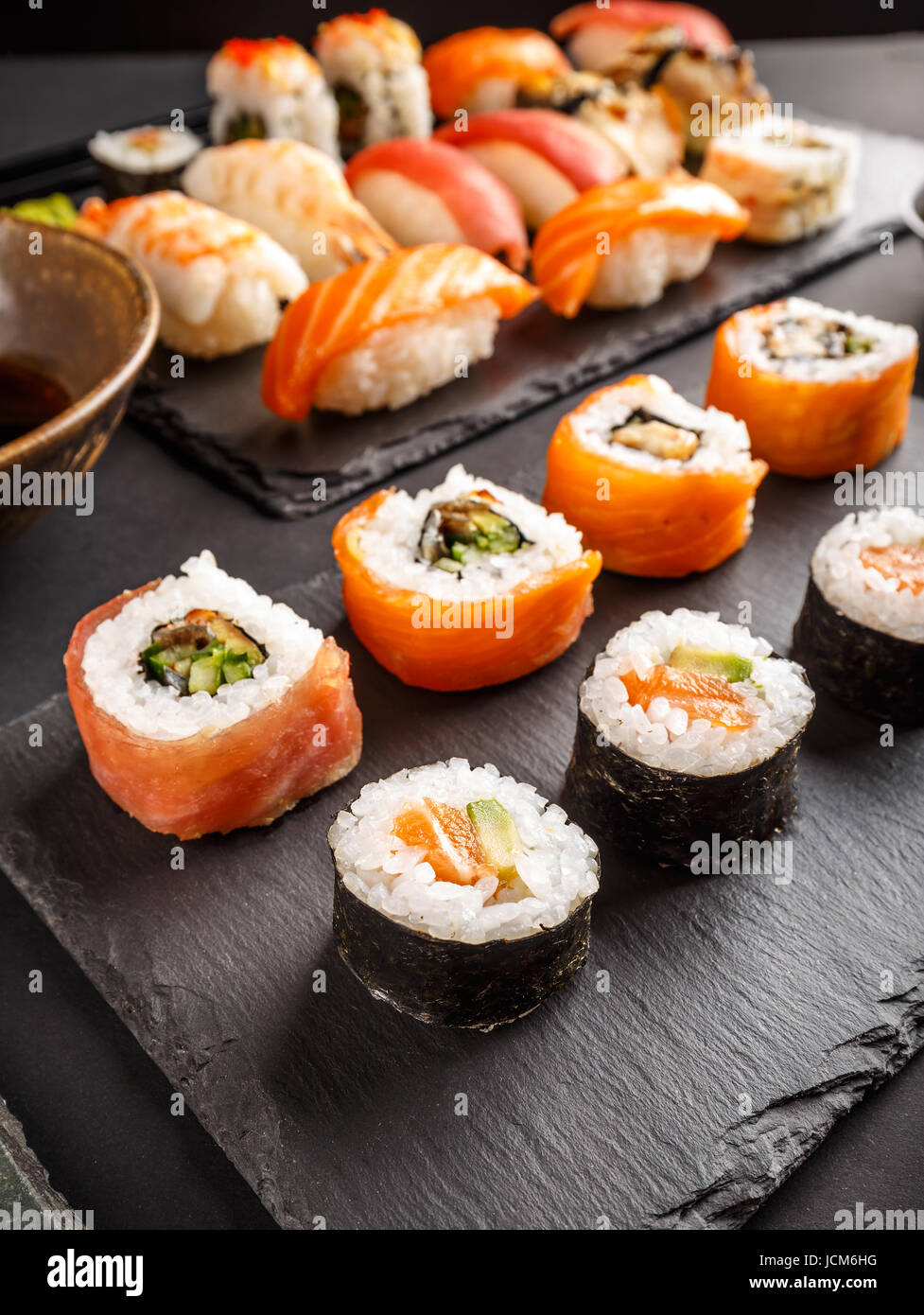 Japanese traditional sushi menu hi-res stock photography and images - Alamy