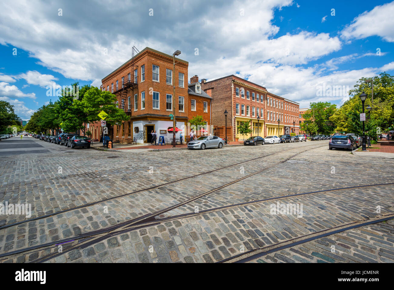Thames Street, in Fells Point, Baltimore, Maryland Stock Photo - Alamy