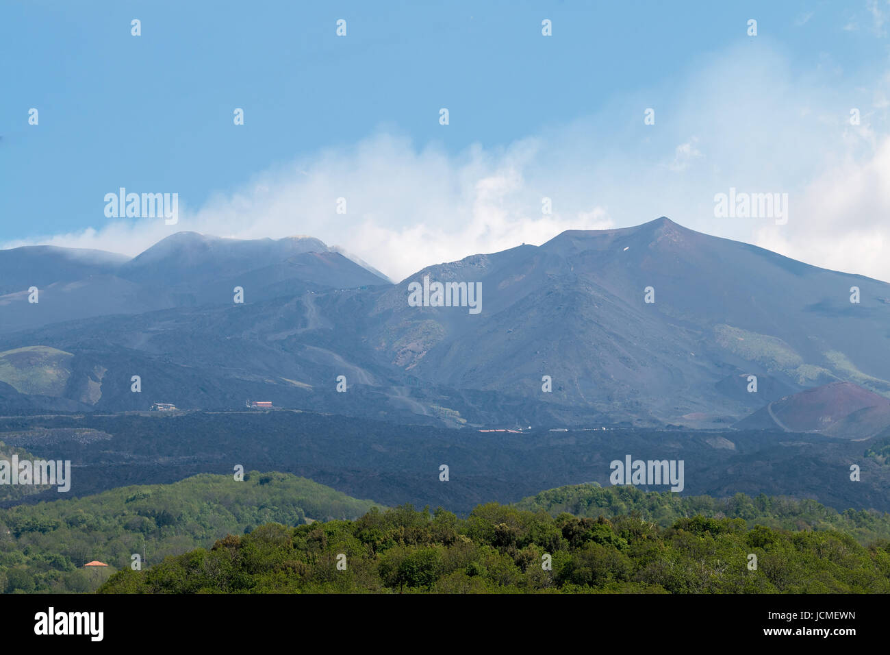 The big active european volcano Stock Photo - Alamy