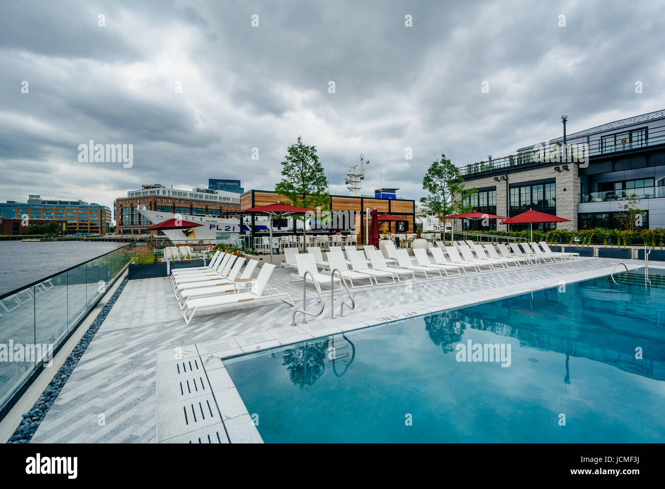 The pool at the Sagamore Pendry Hotel in Fells Point, Baltimore ...