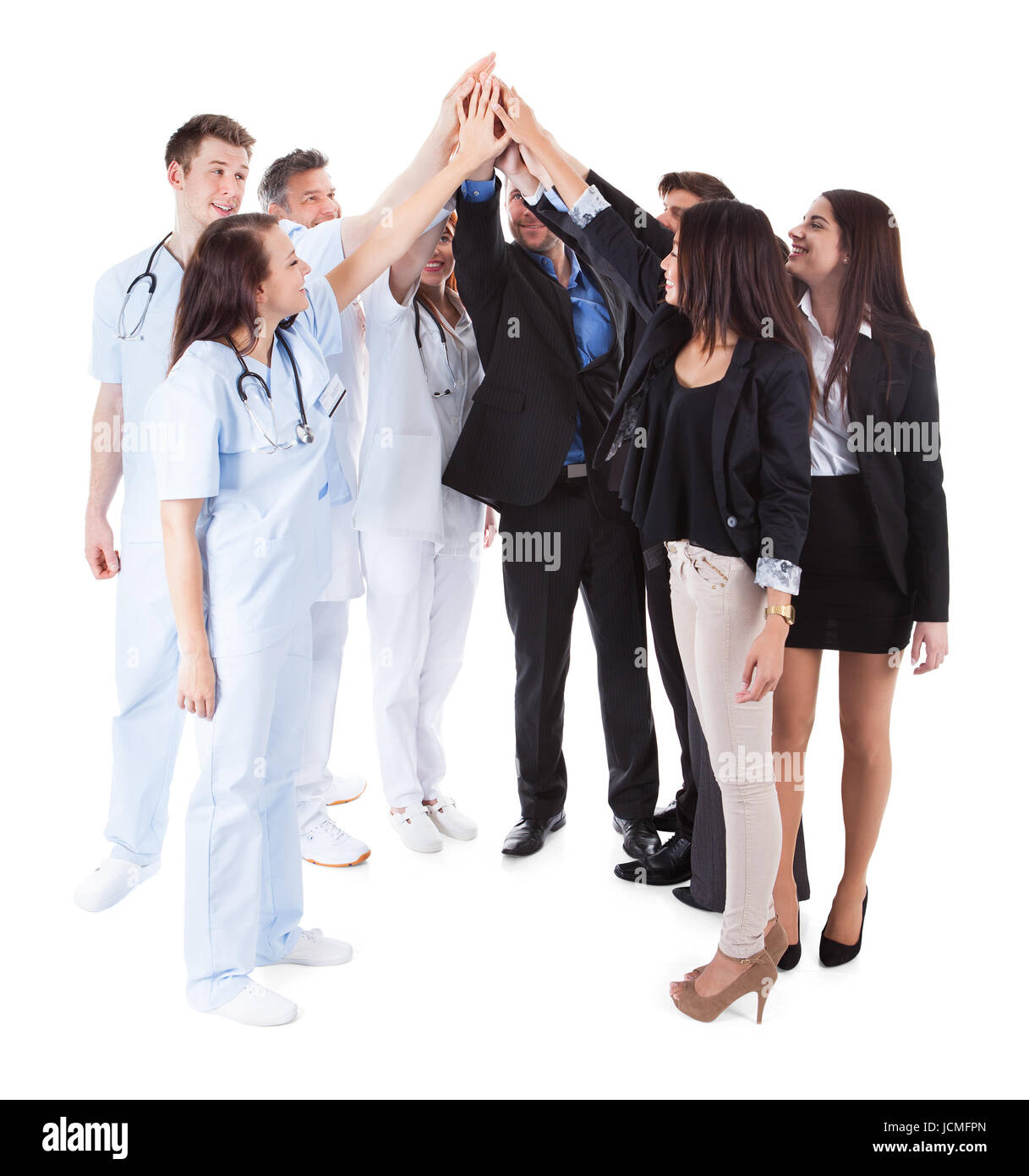 Senior high five Cut Out Stock Images & Pictures - Alamy
