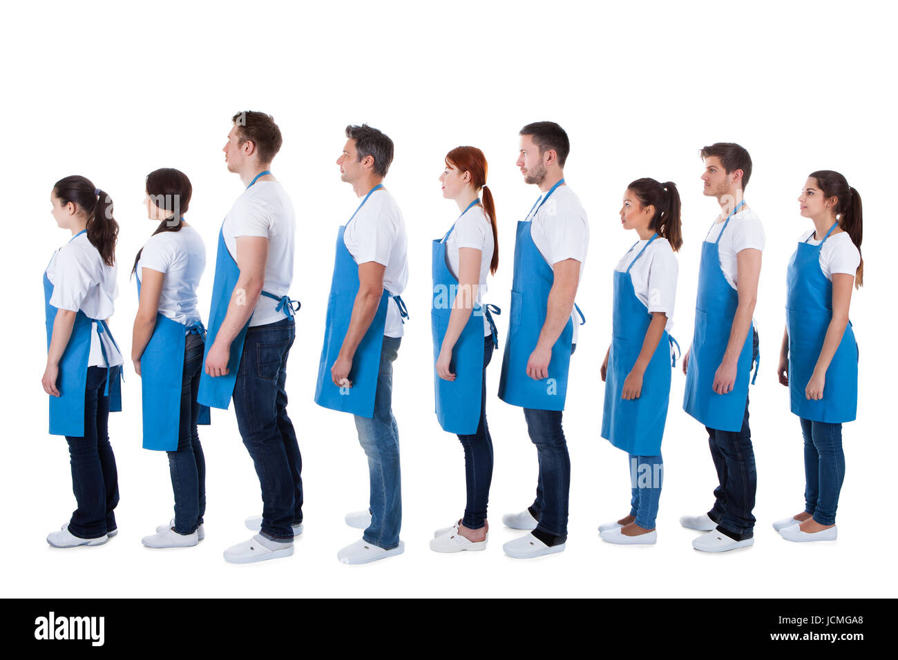 Students wearing lab aprons hi-res stock photography and images - Alamy
