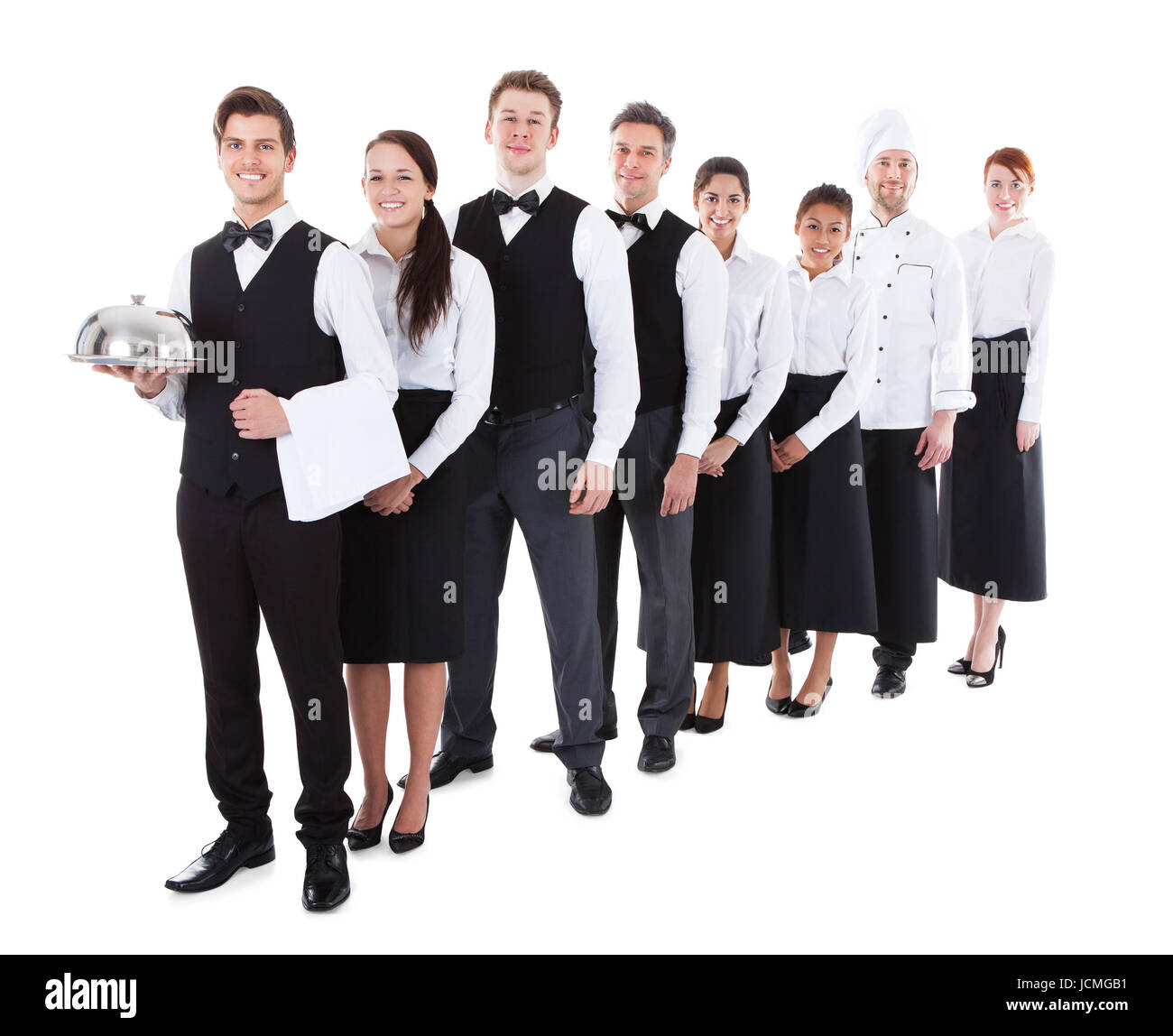 Restaurant waiters waitress waiter smiling serving staff uniform hi-res ...
