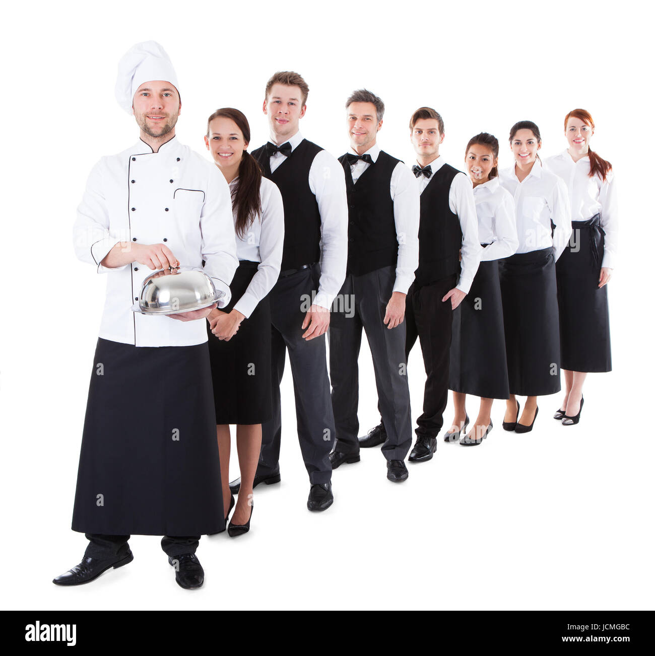 Waitresses group Cut Out Stock Images & Pictures - Alamy