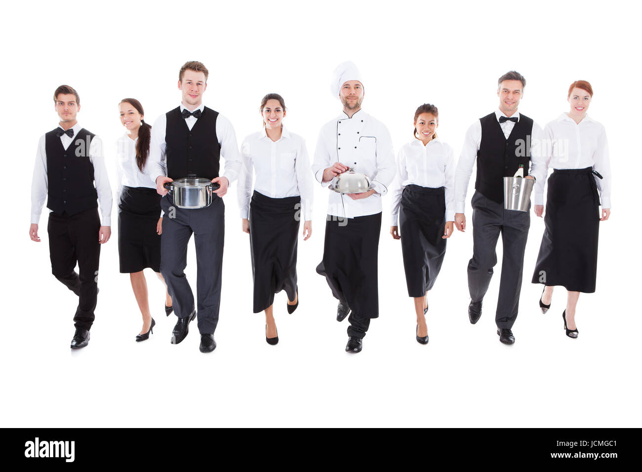 Waitresses group Cut Out Stock Images & Pictures - Alamy