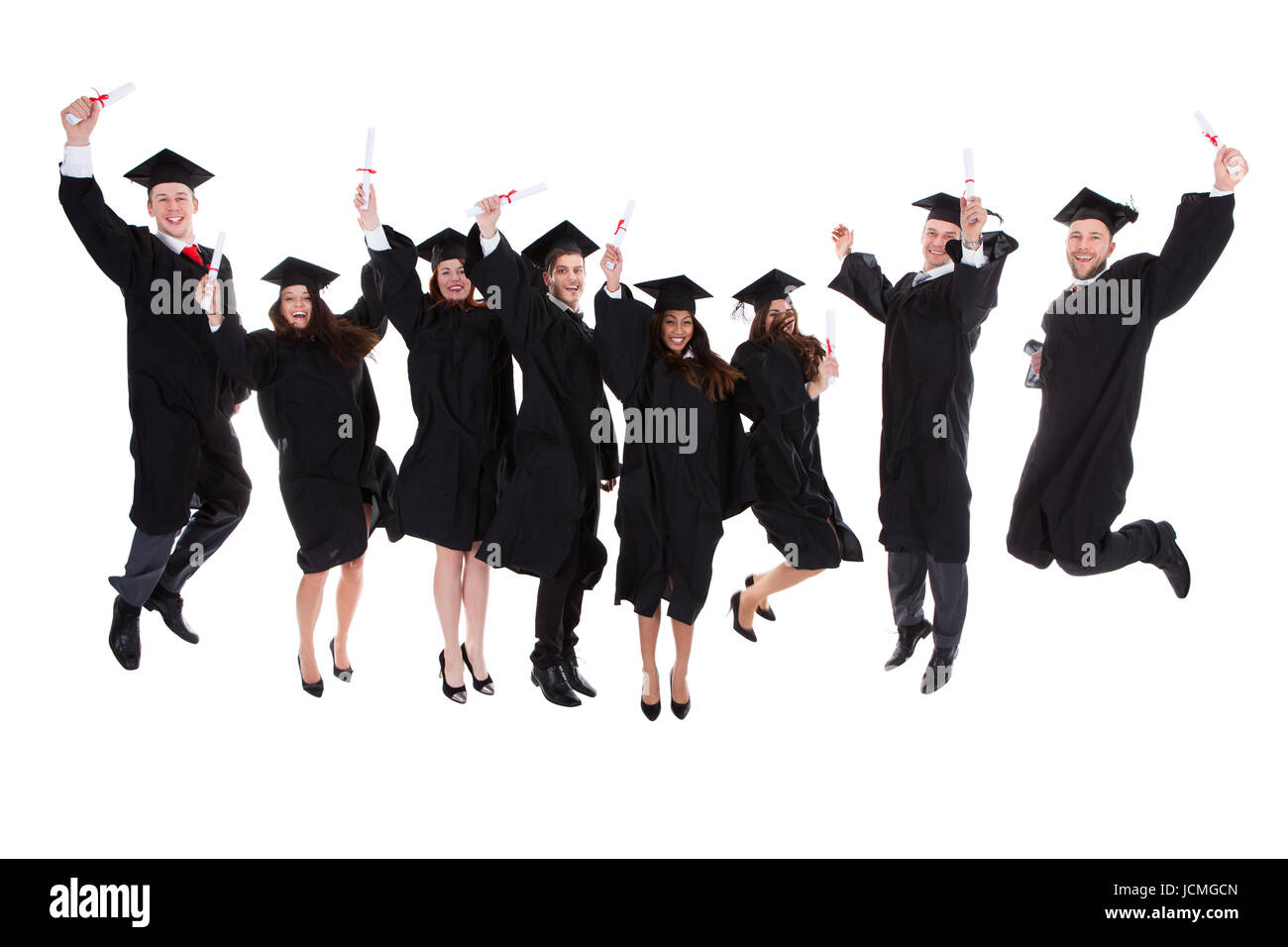 Large group students cheering college Cut Out Stock Images & Pictures ...