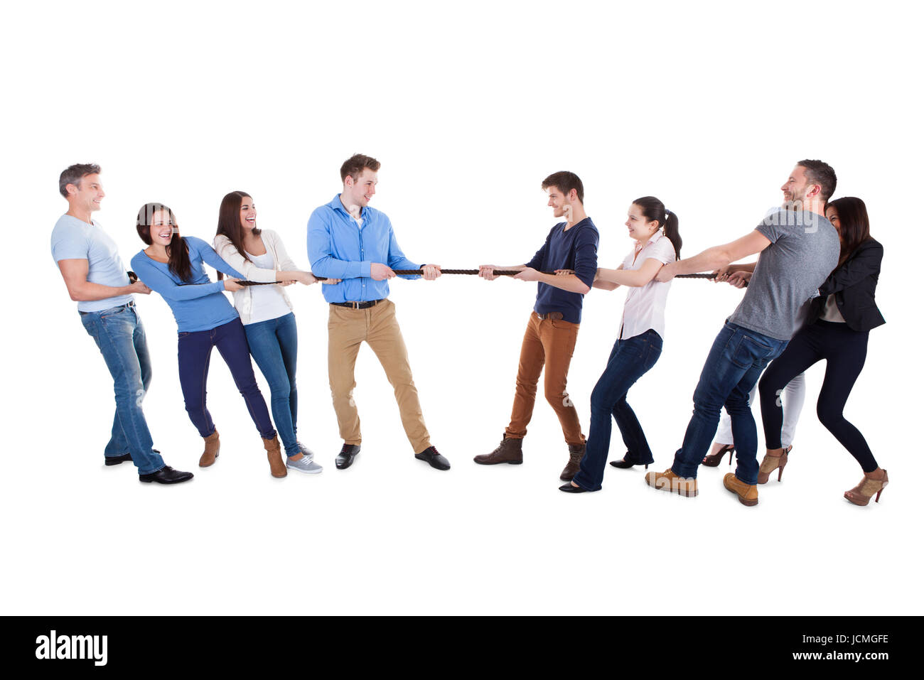 Opposite in group Cut Out Stock Images & Pictures - Alamy