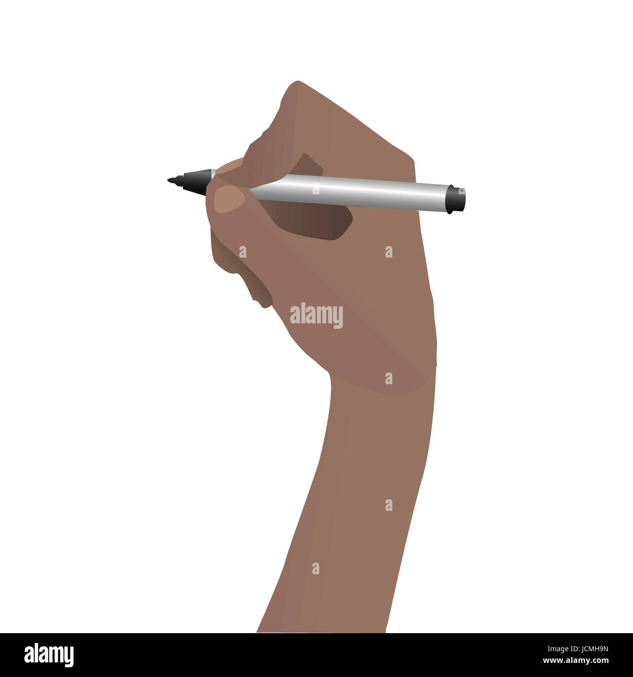 Hand draw pen. Illustration for your design on a white background Stock ...