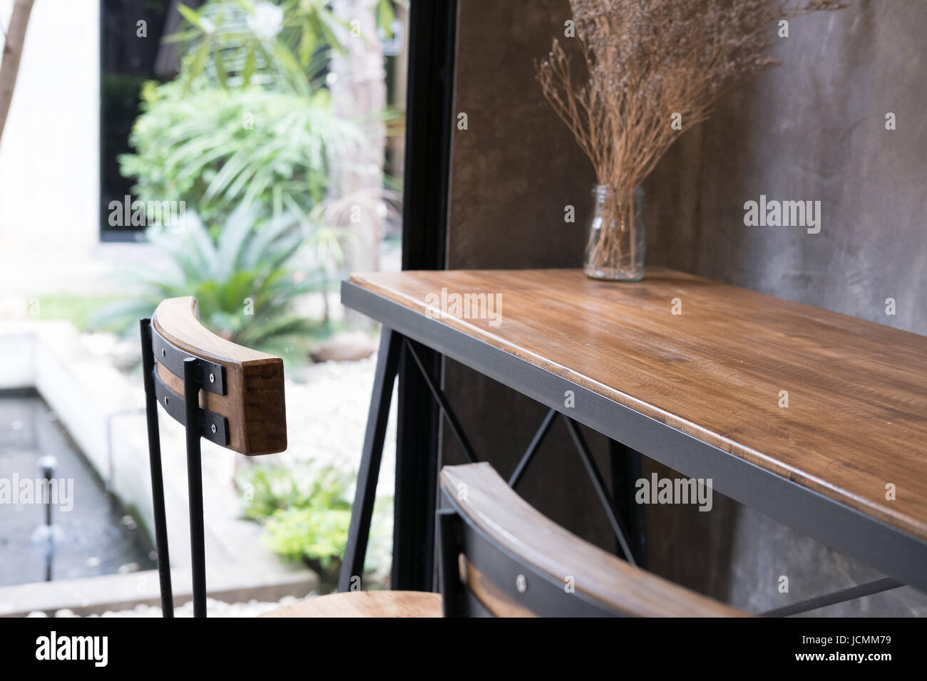 table and chair in food court, cafe, coffee shop, cafeteria, restaurant ...
