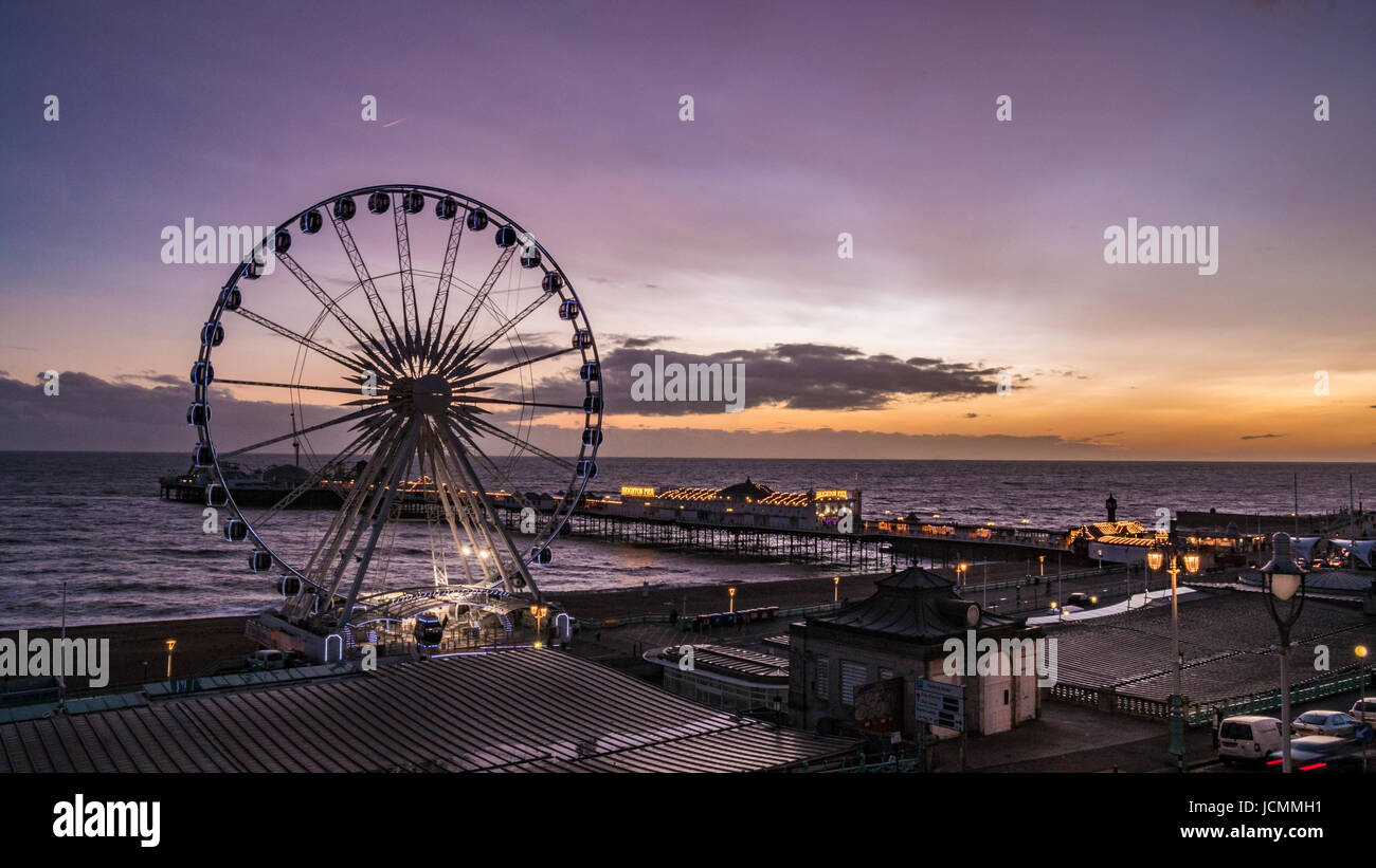 The Victorian Brighton Pier, also known as the Palace Pier and the ...