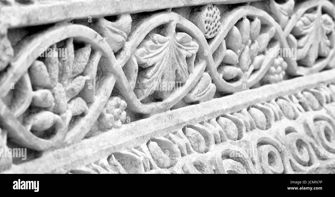 in umm quais jordan the old incision of marble for antique temple ...