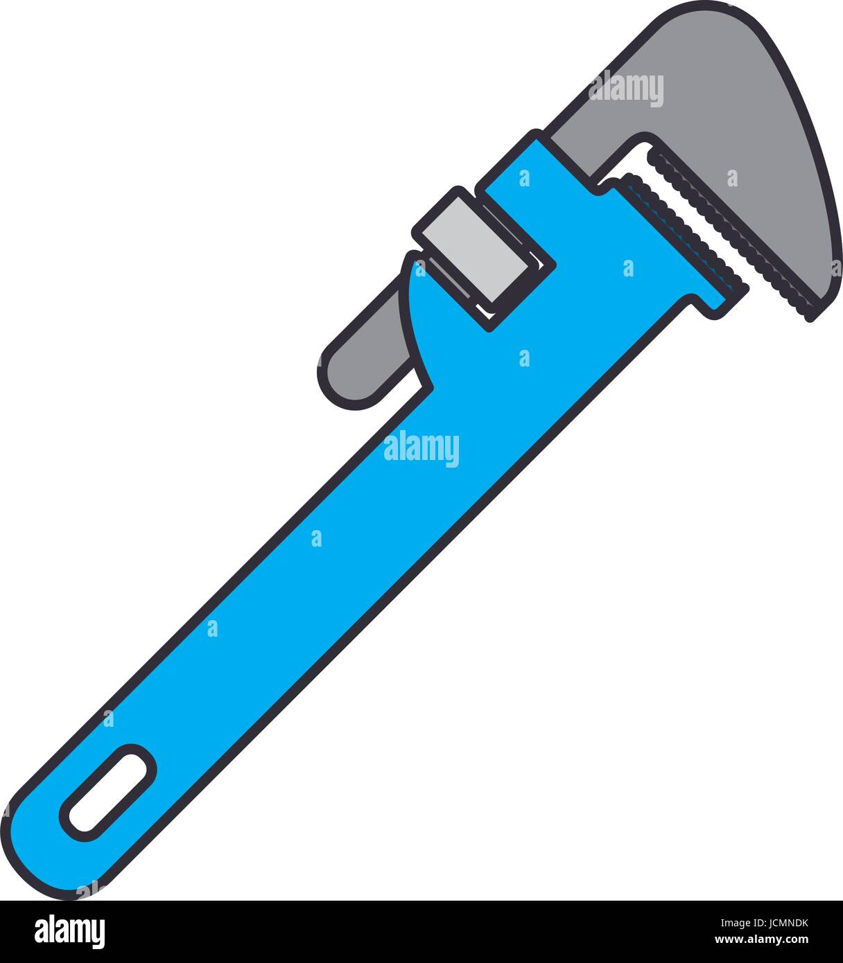 color image of pipe wrench tool Stock Vector Image & Art - Alamy