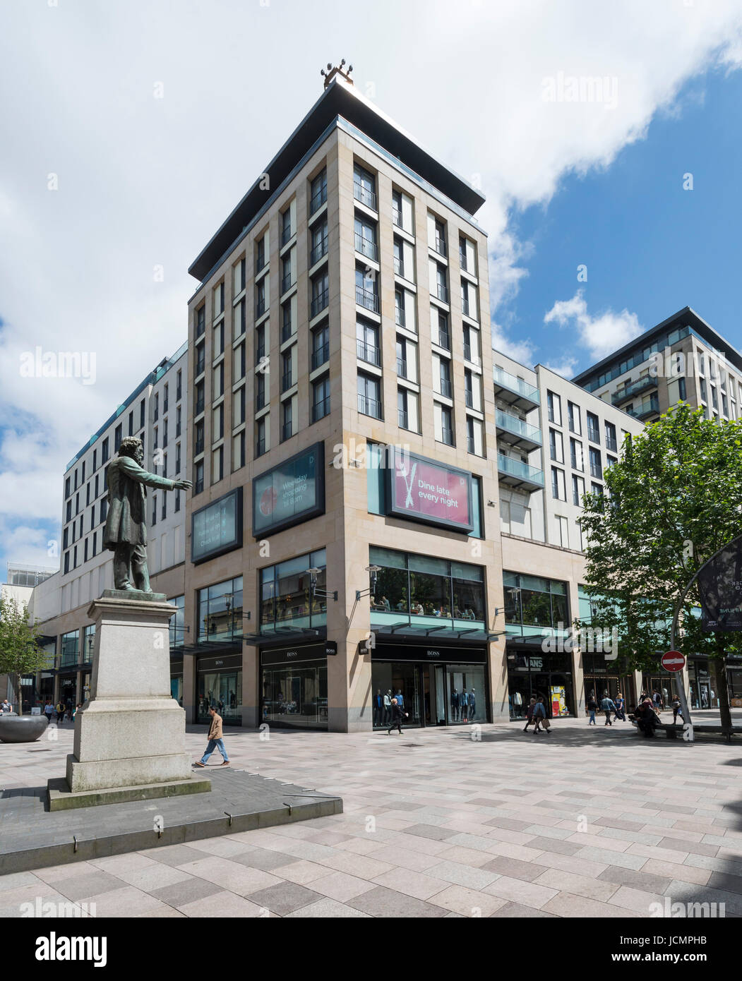 The Hayes shopping centre, Cardiff, Wales Stock Photo - Alamy