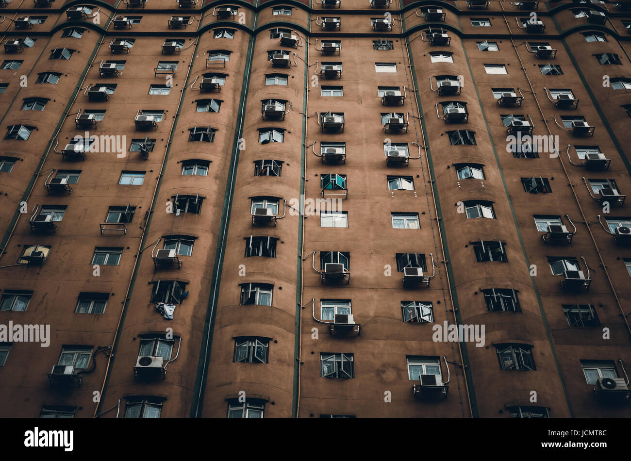 Old apartment block in Macau Stock Photo - Alamy