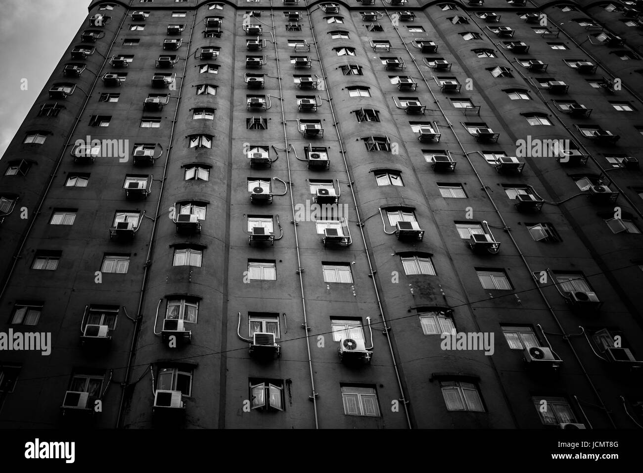 Old apartment block in Macau Stock Photo - Alamy