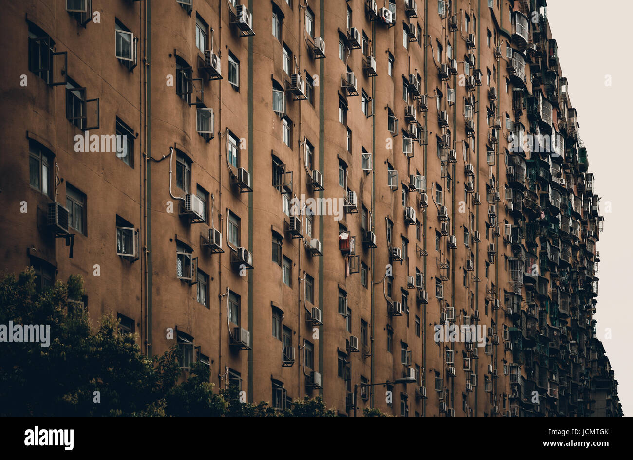 June 16, 2017 - Macau : Old apartment block in Macau Stock Photo - Alamy