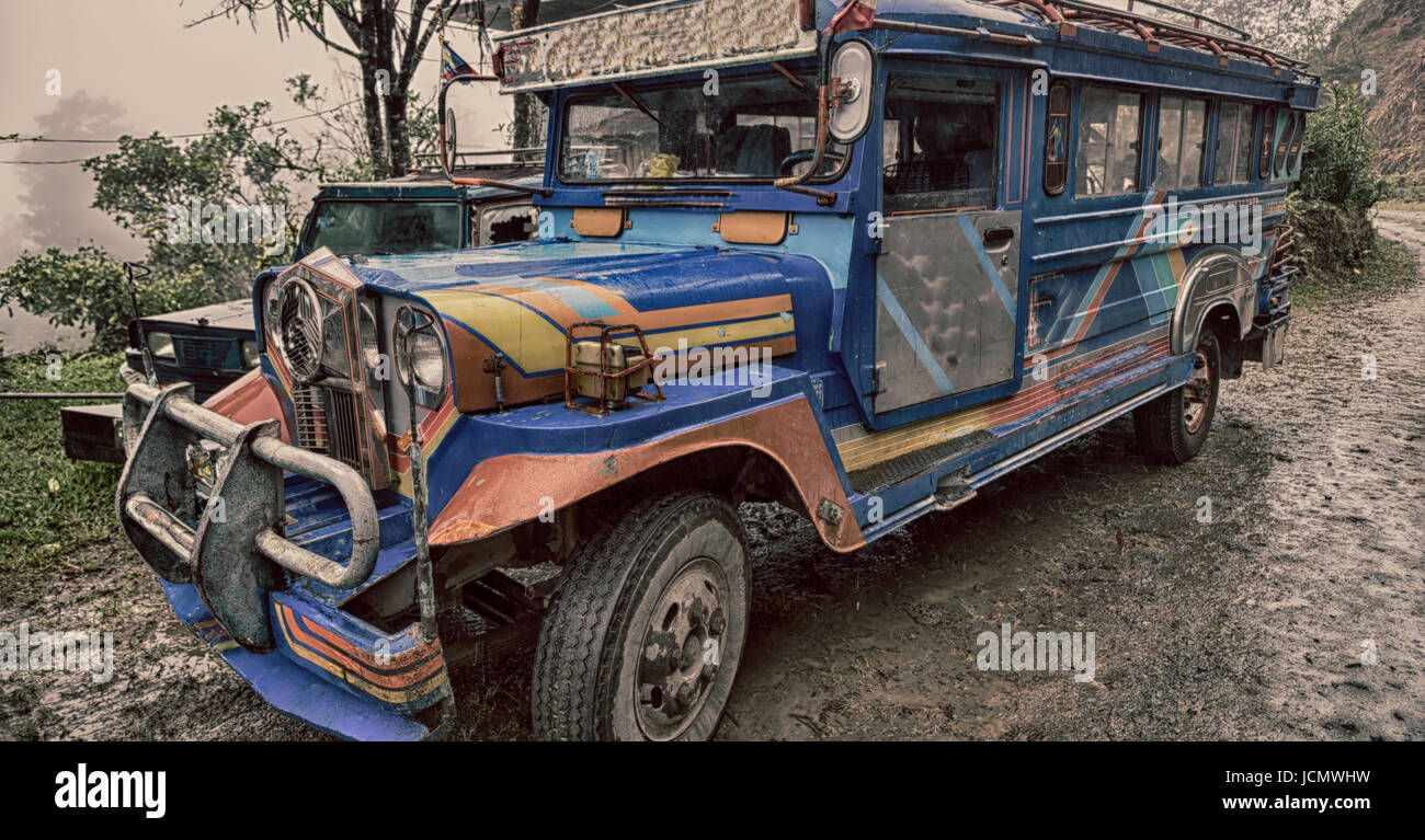 in asia philipphines the typical bus for tourist transportation Stock ...