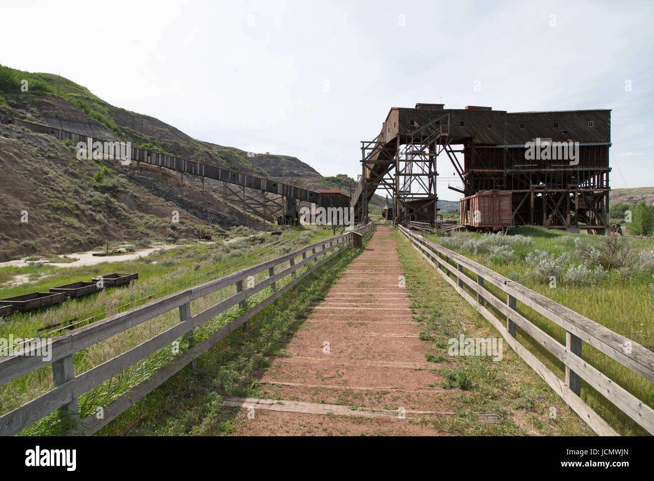 The Atlas Coal Mine, a National Historic Site, in the Badlands of ...
