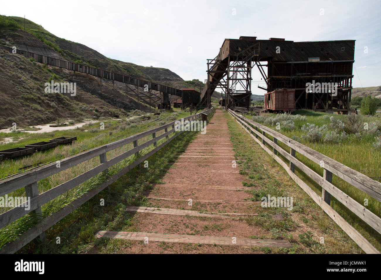 The Atlas Coal Mine, a National Historic Site, in the Badlands of ...