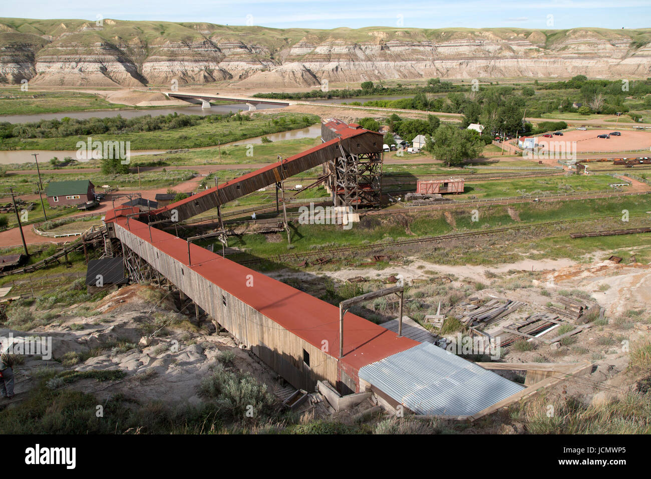 The Atlas Coal Mine, a National Historic Site, in the Badlands of ...