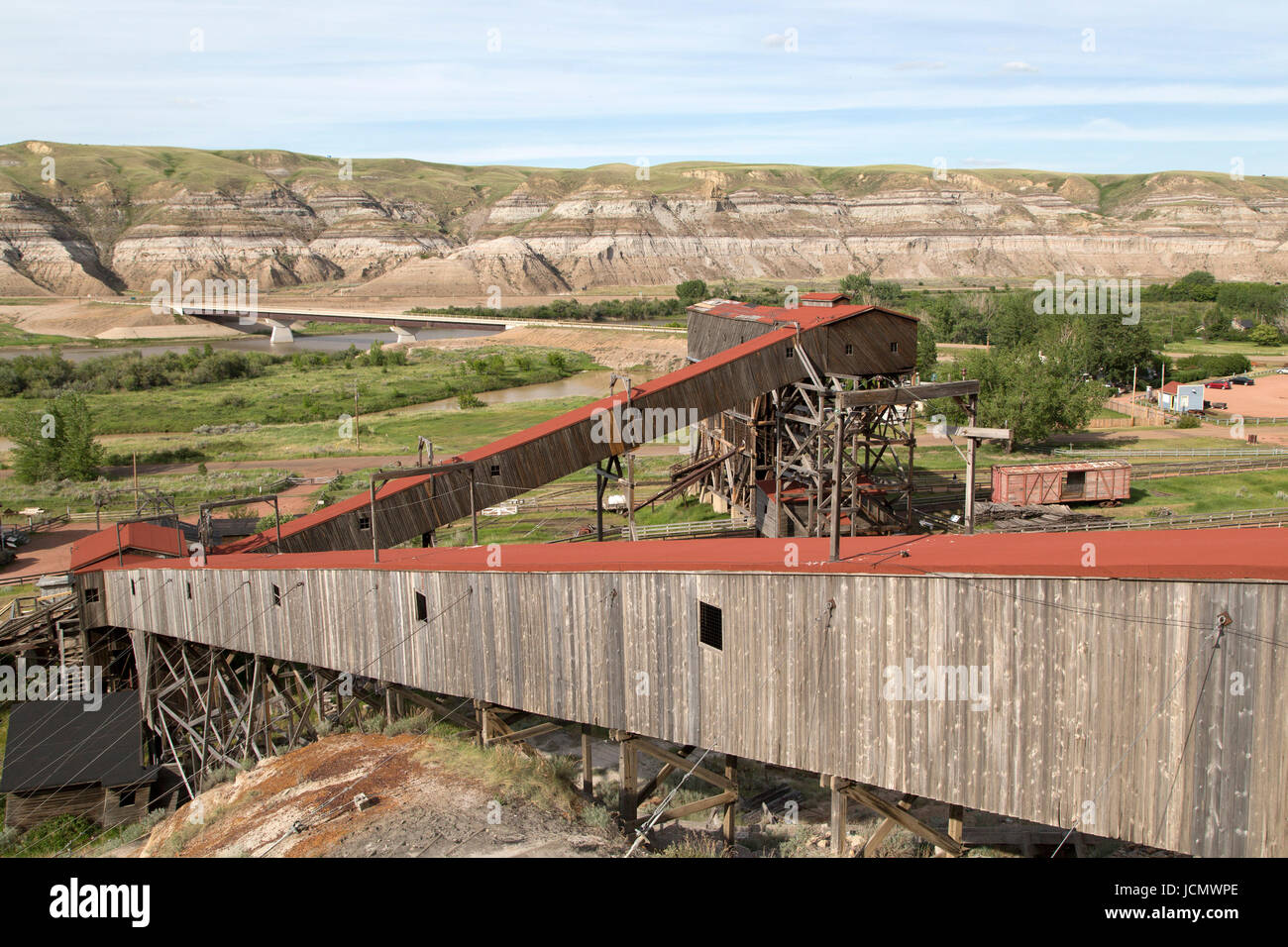 The Atlas Coal Mine, a National Historic Site, in the Badlands of ...