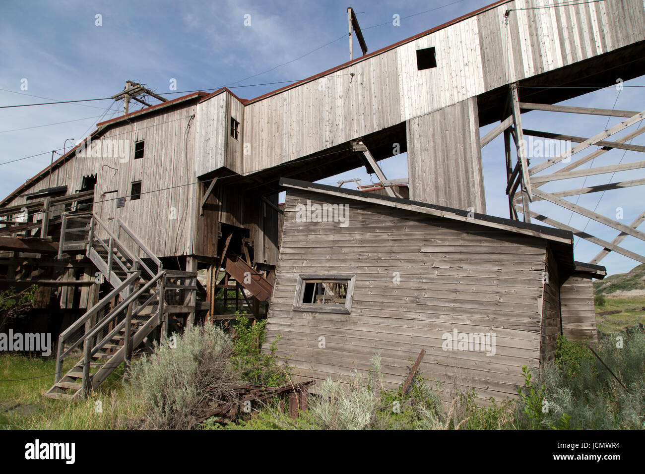 The Atlas Coal Mine, a National Historic Site, in the Badlands of ...