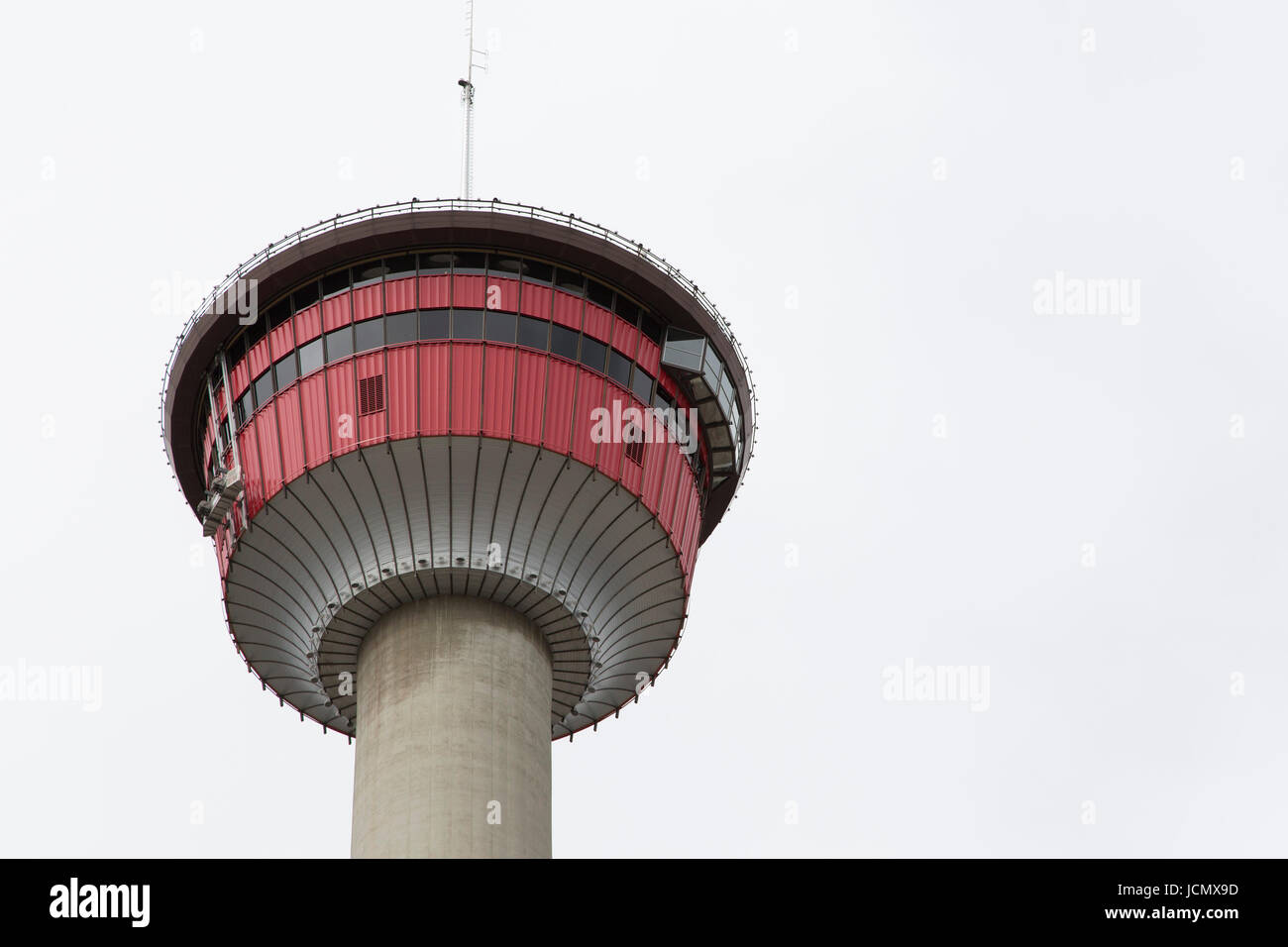 Calgary Tower in downtown Calgary, Canada. The tower is a popular ...