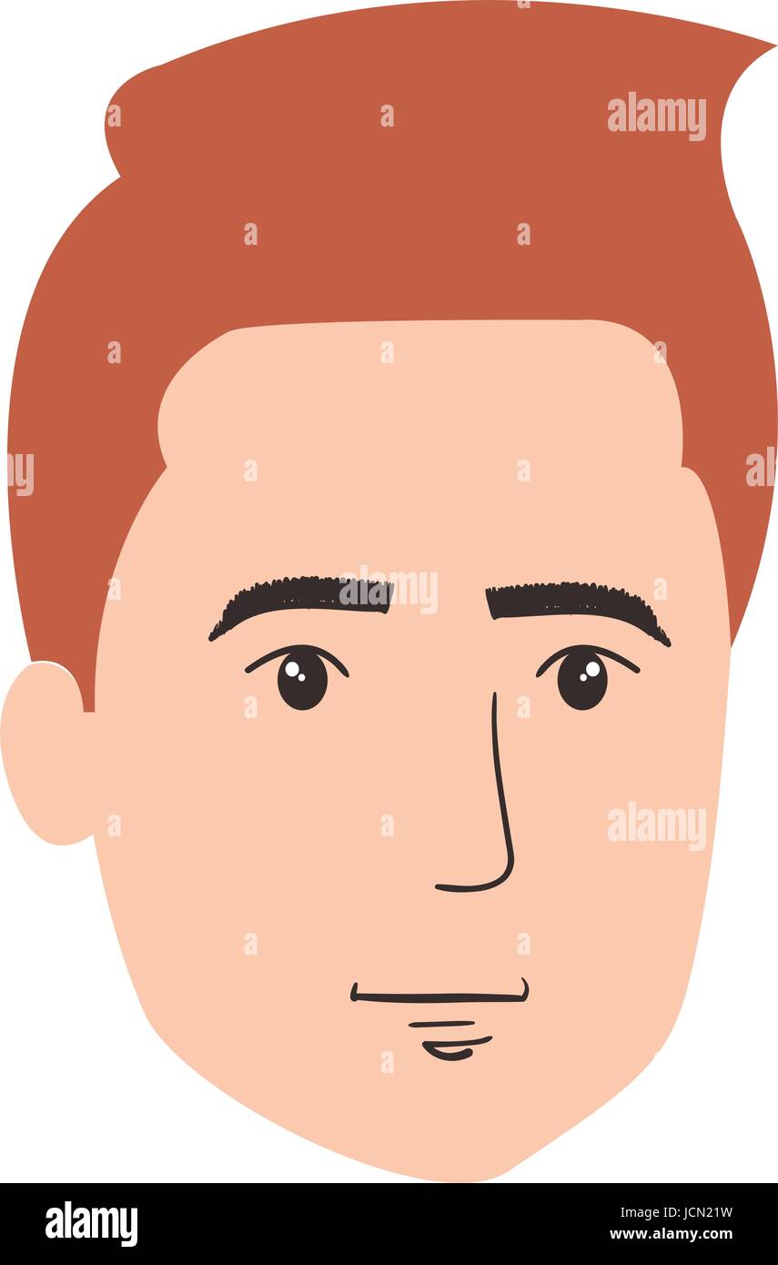 young man head avatar character Stock Vector Image & Art - Alamy