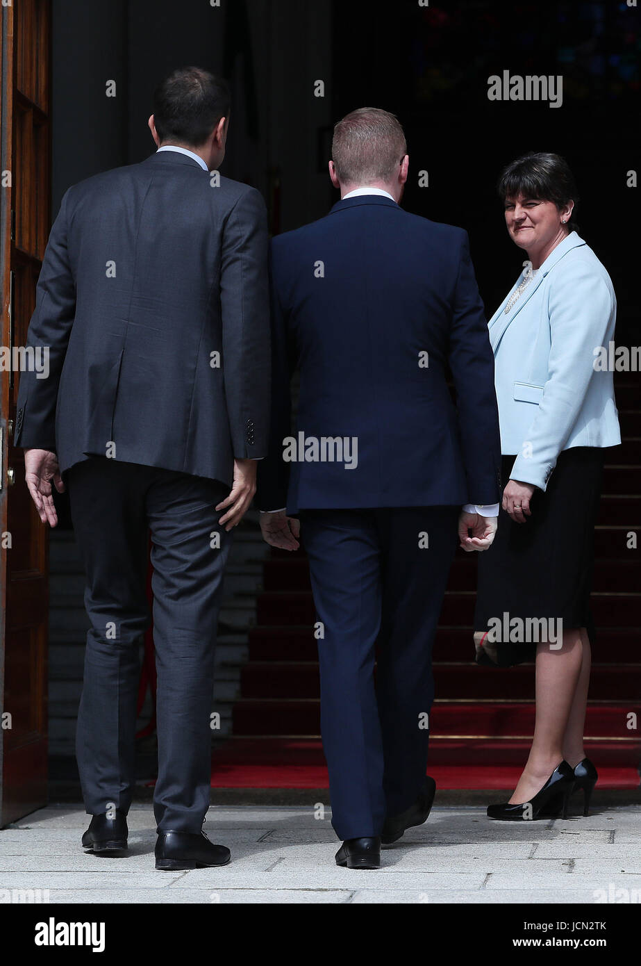 Arlene foster and simon hamilton hi-res stock photography and images ...