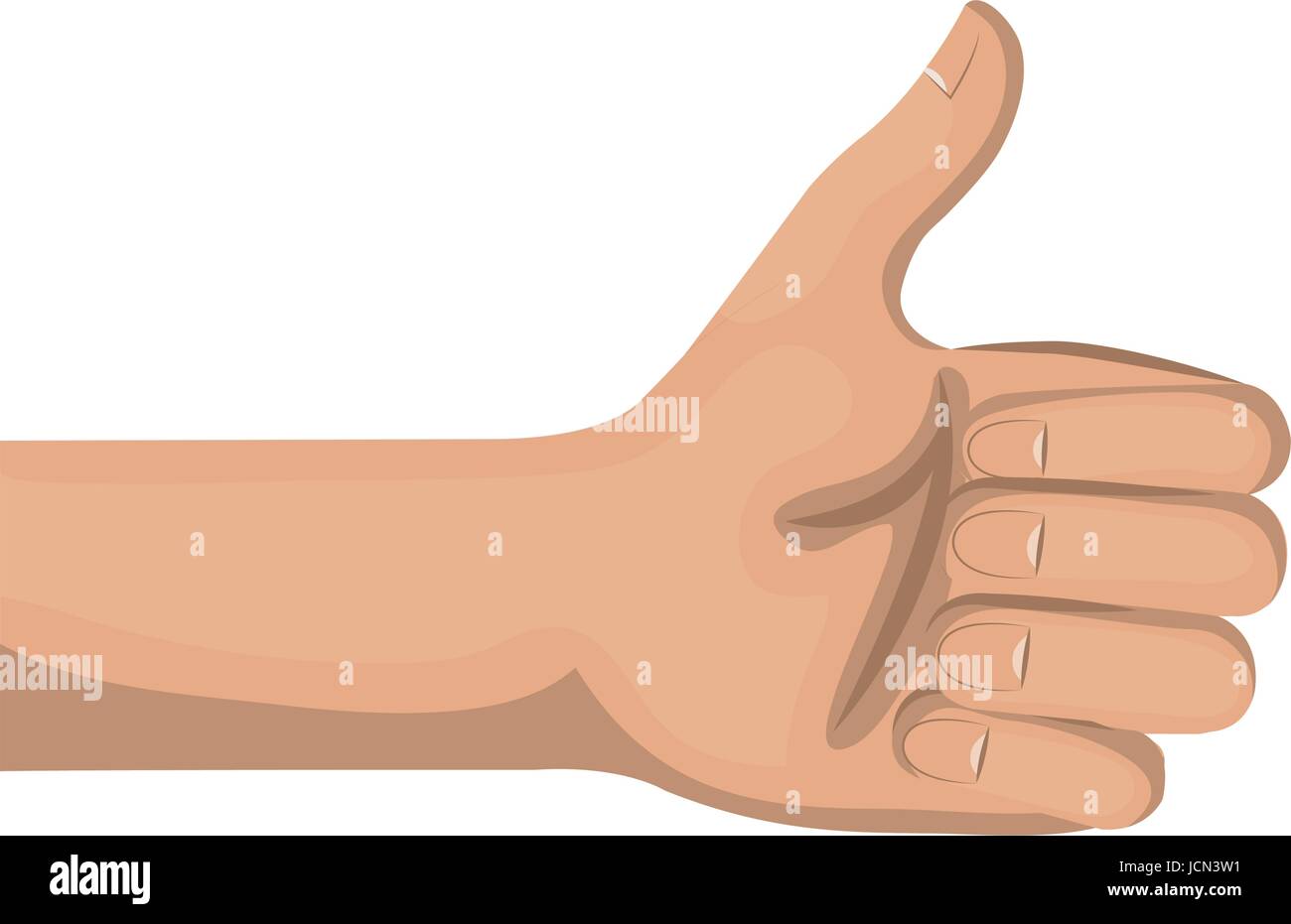 hand human with like gesture Stock Vector Image & Art - Alamy