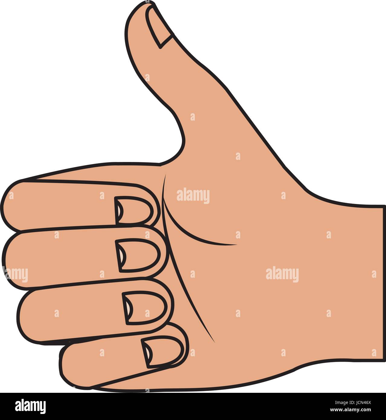 hand human with like gesture Stock Vector Image & Art - Alamy