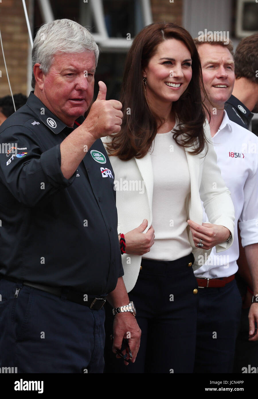 Sir Keith Mills (left) with the Duchess of Cambridge attending the 1851 ...