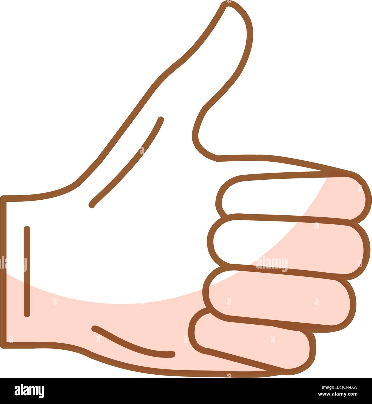 hand human with like gesture Stock Vector Image & Art - Alamy