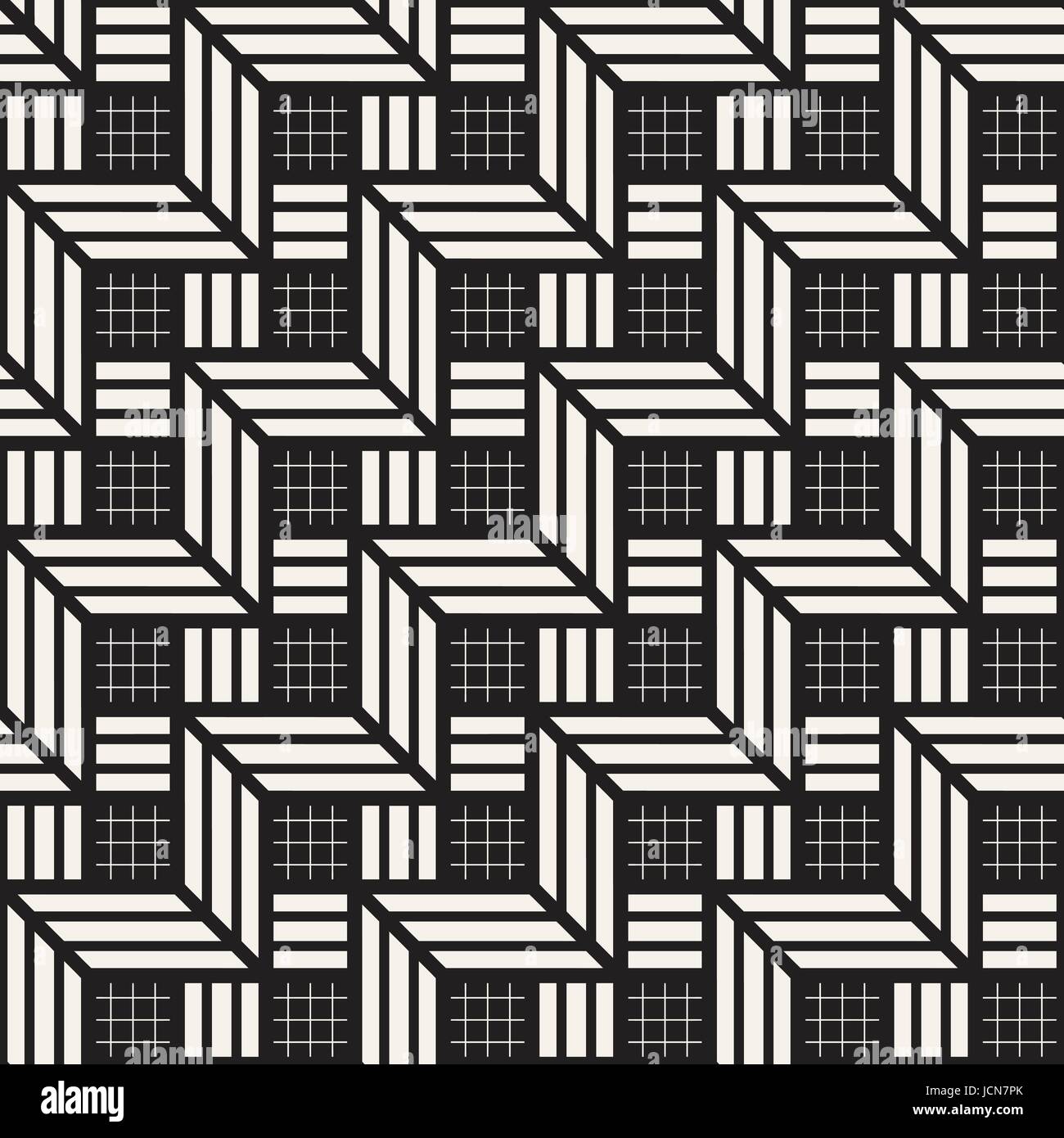 Vector seamless black and white trendy pattern. Modern stylish ...