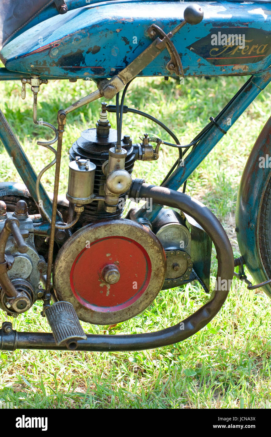 Historic Frera Classic Motorcycle, Engine Motorcycle Stock Photo - Alamy