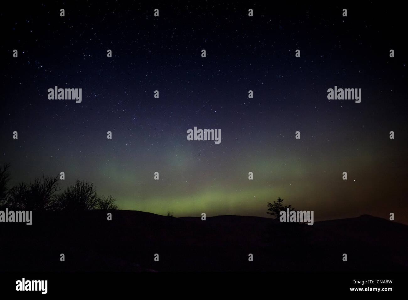 The Northern Lights at Glengesh Pass in Co. Donegal, Ireland Stock ...